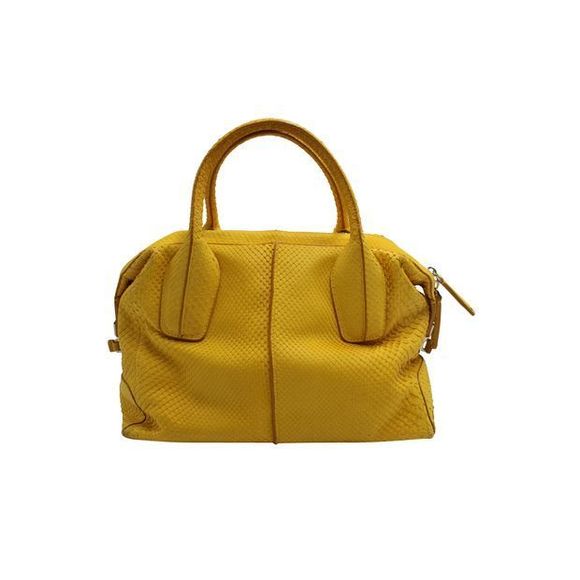Tod's | Bags | Tods Yellow Python Dstyling Bauletto Bag | Poshmark